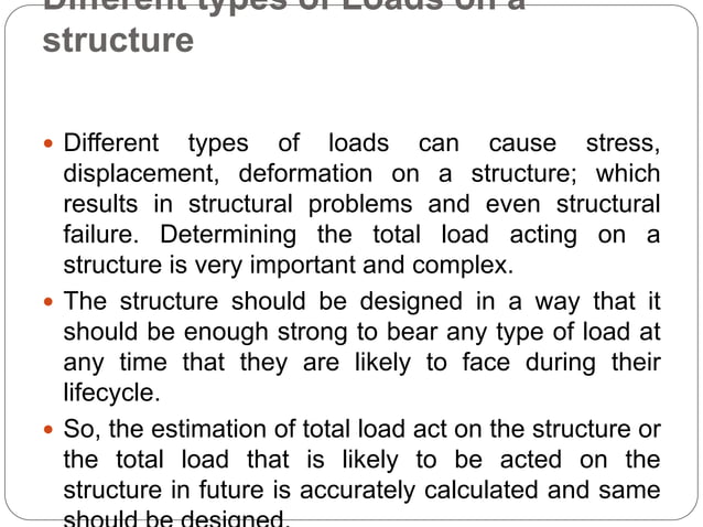Loads and loading standards