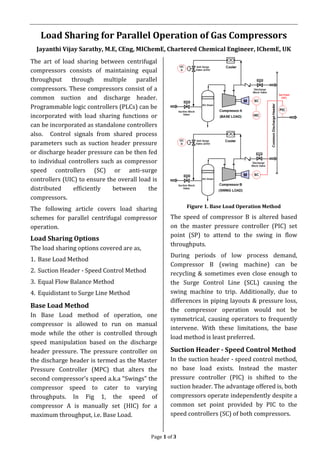 Load Sharing for Parallel Operation of Gas Compressors | PDF