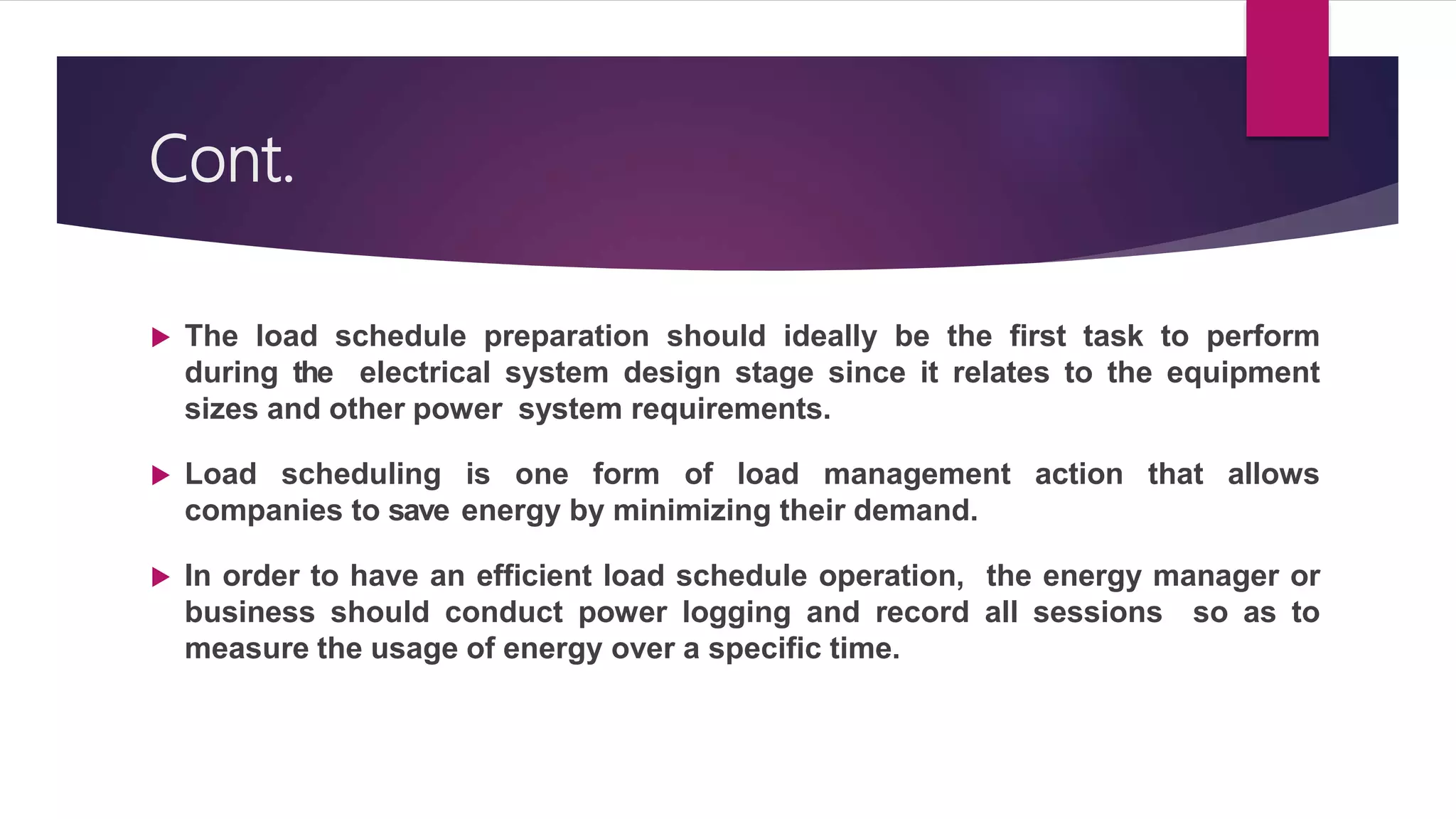 Load shedding and load scheduling (ppt) | PPTX