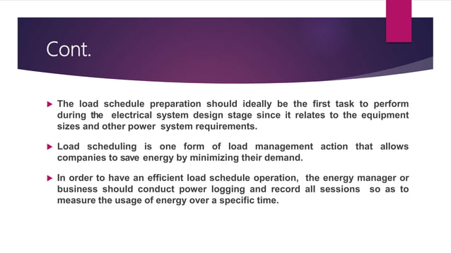 Load shedding and load scheduling (ppt) | PPTX