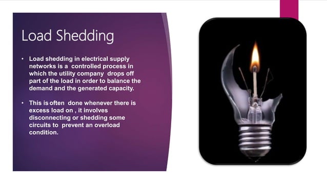 Load shedding and load scheduling (ppt) | PPTX