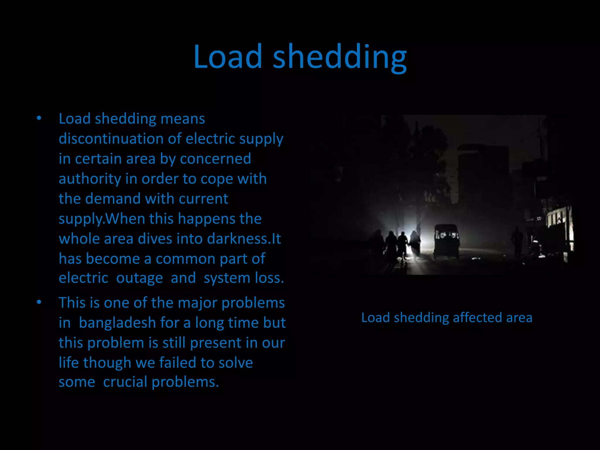 Load shedding problem in Bangladesh | PPTX