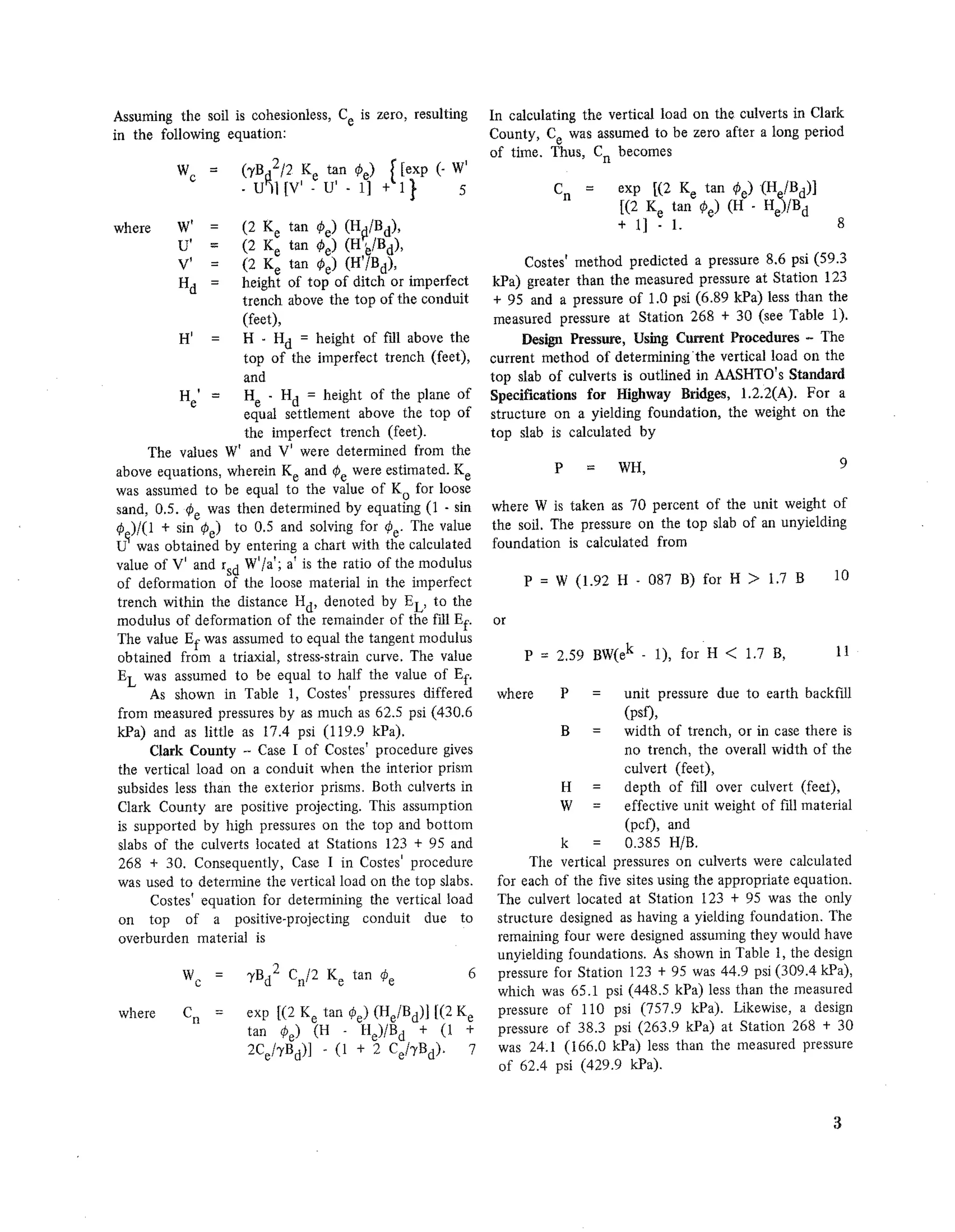 Loads on box culverts under high embankments analysis and design | PDF