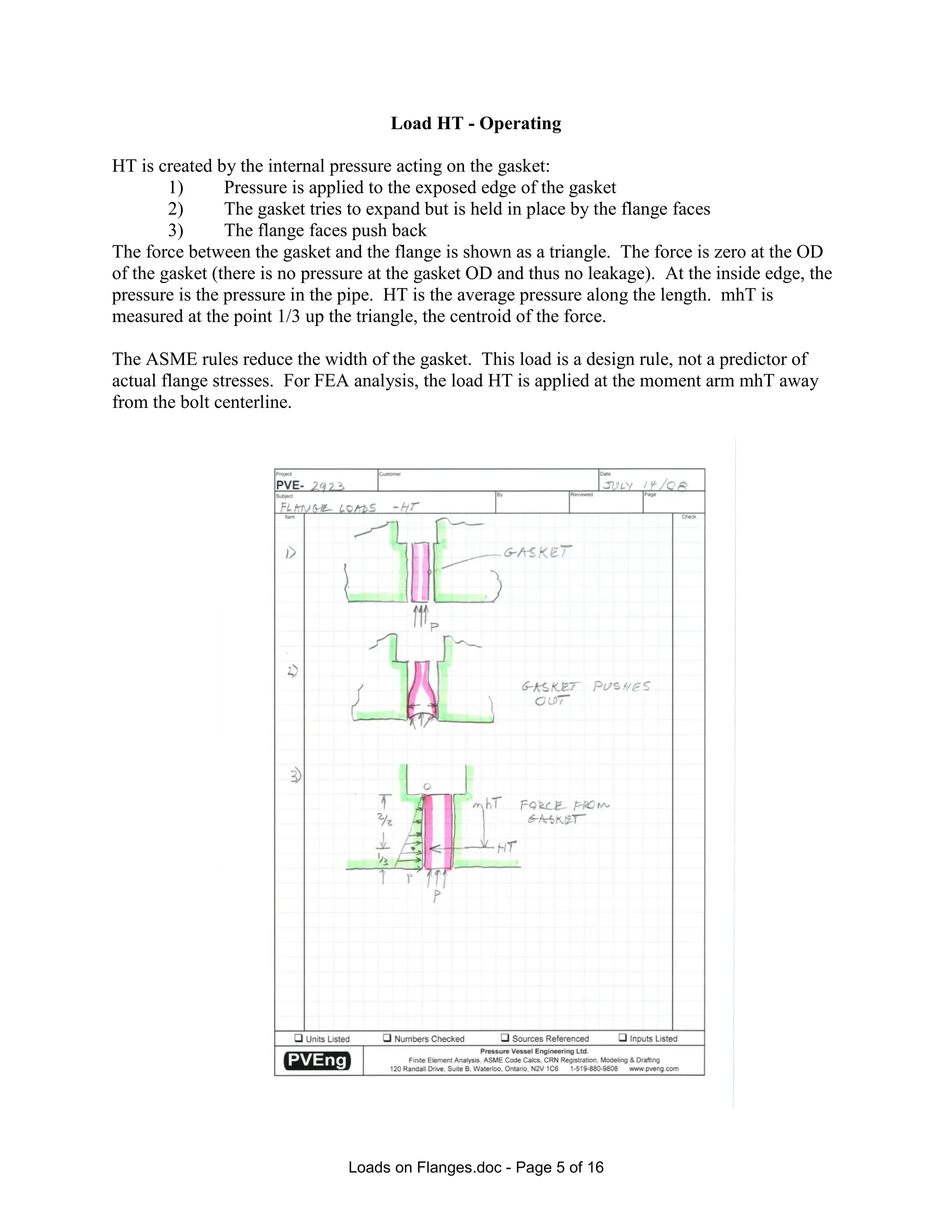 Loads_On_Flanges ASME SECTION VIII Div.1 | PDF