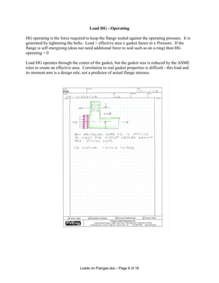 Loads_On_Flanges ASME SECTION VIII Div.1 | PDF