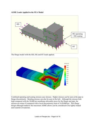Loads_On_Flanges ASME SECTION VIII Div.1 | PDF