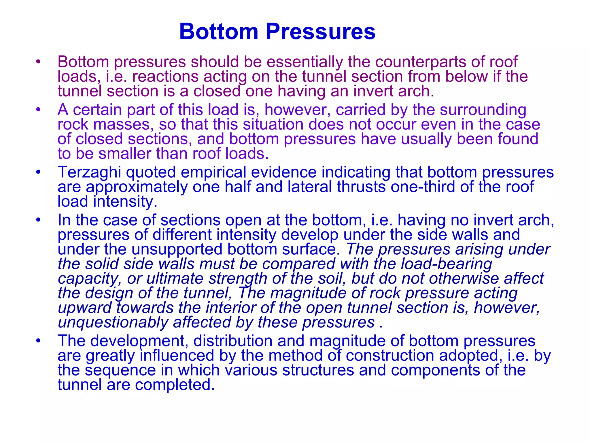 Loads on tunnels | PPT