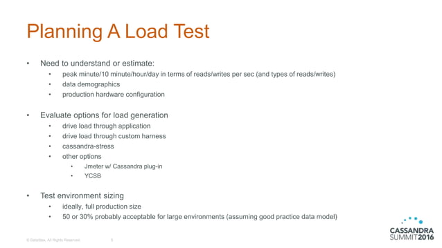 Load Testing Cassandra Applications Ppt