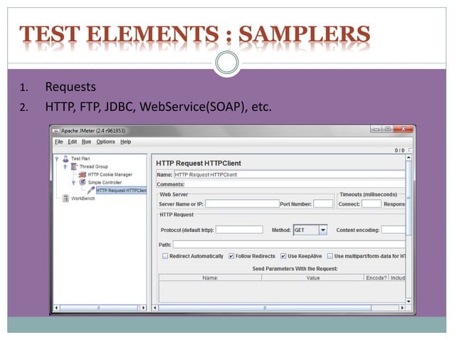 Load testing a website through JMETER | PPTX