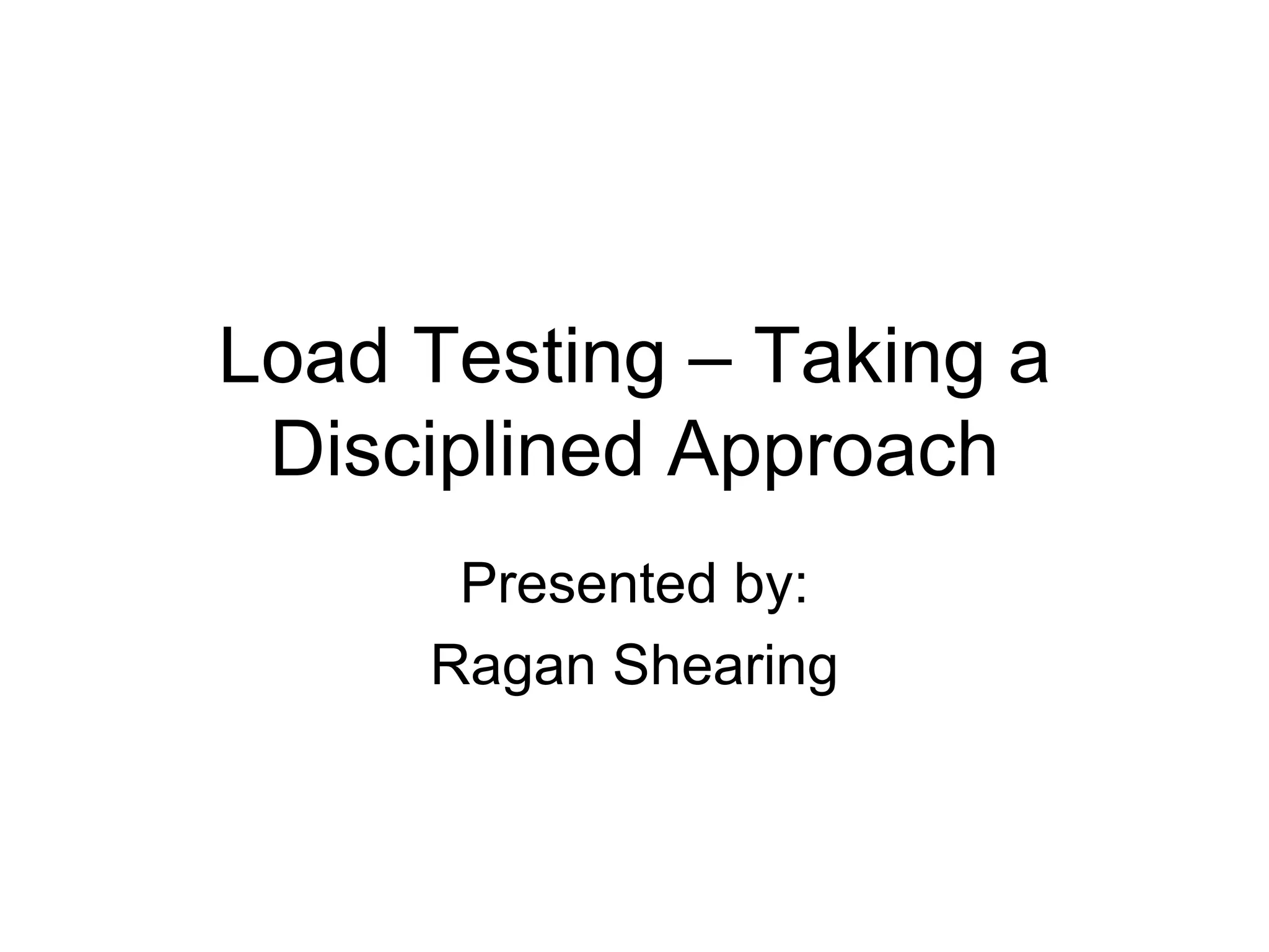 Load Testing Strategy 101 | PPT