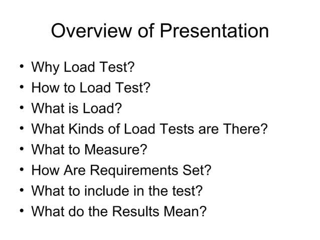 Load Testing Strategy 101 | PPT
