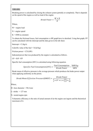 Load test on a perkins diesel engine | PDF