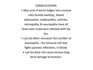 loa loa pptx.pptx africa eye worm loiasis | PPTX