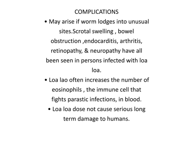 loa loa pptx.pptx africa eye worm loiasis | PPT