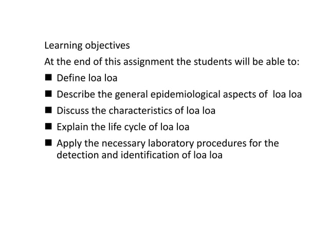 loa loa pptx.pptx africa eye worm loiasis | PPT