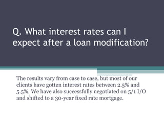 Loan Modification Faq | PPT