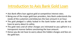 Loan against Gold | PPTX
