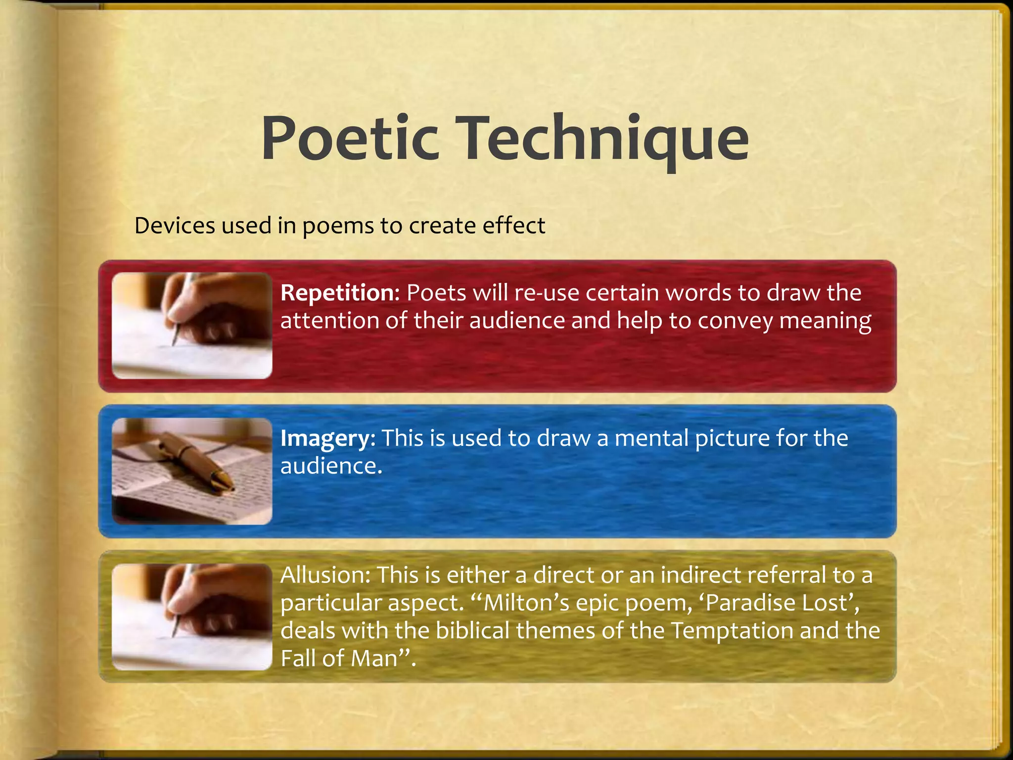 Learning Object: Analysing Poetry | PPTX