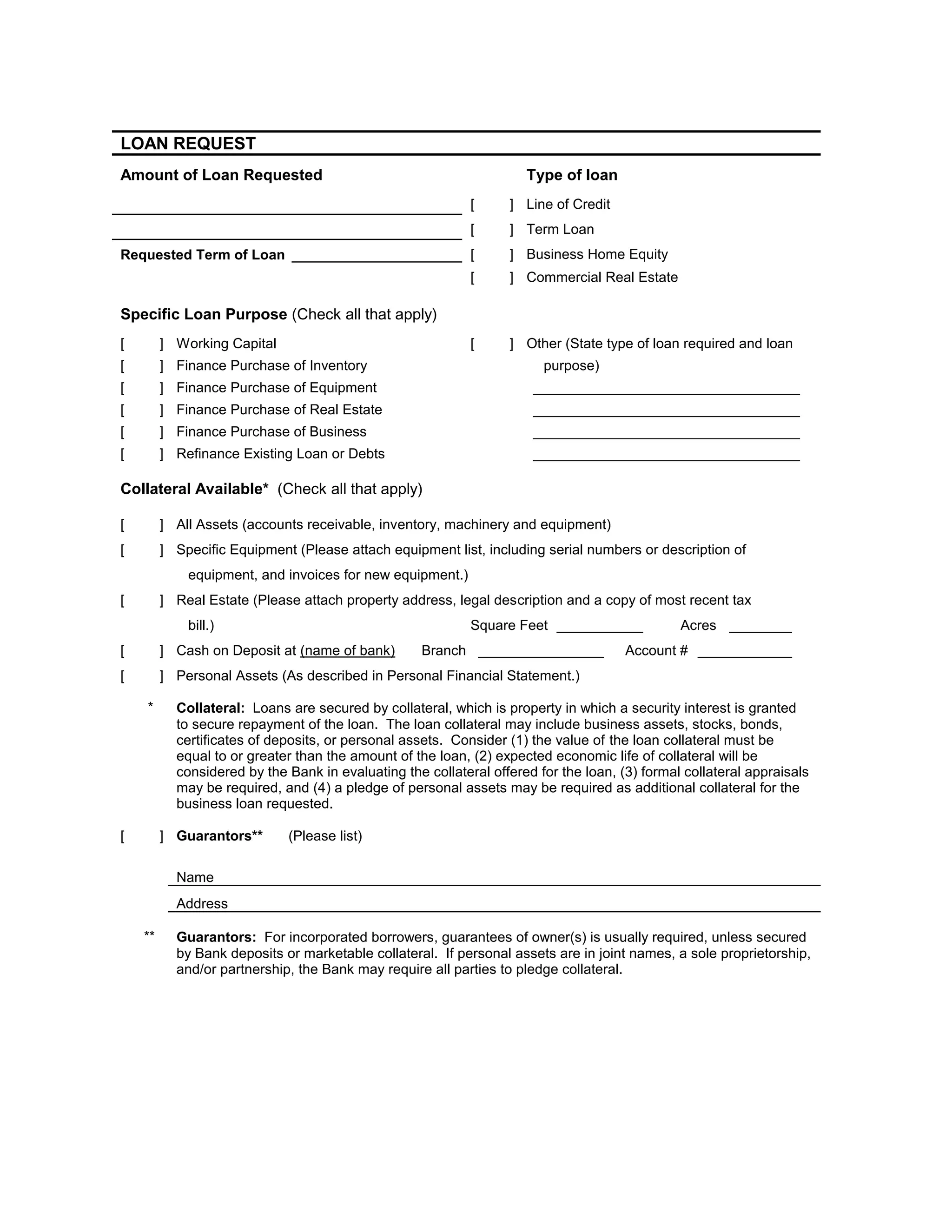 Loan application | PDF