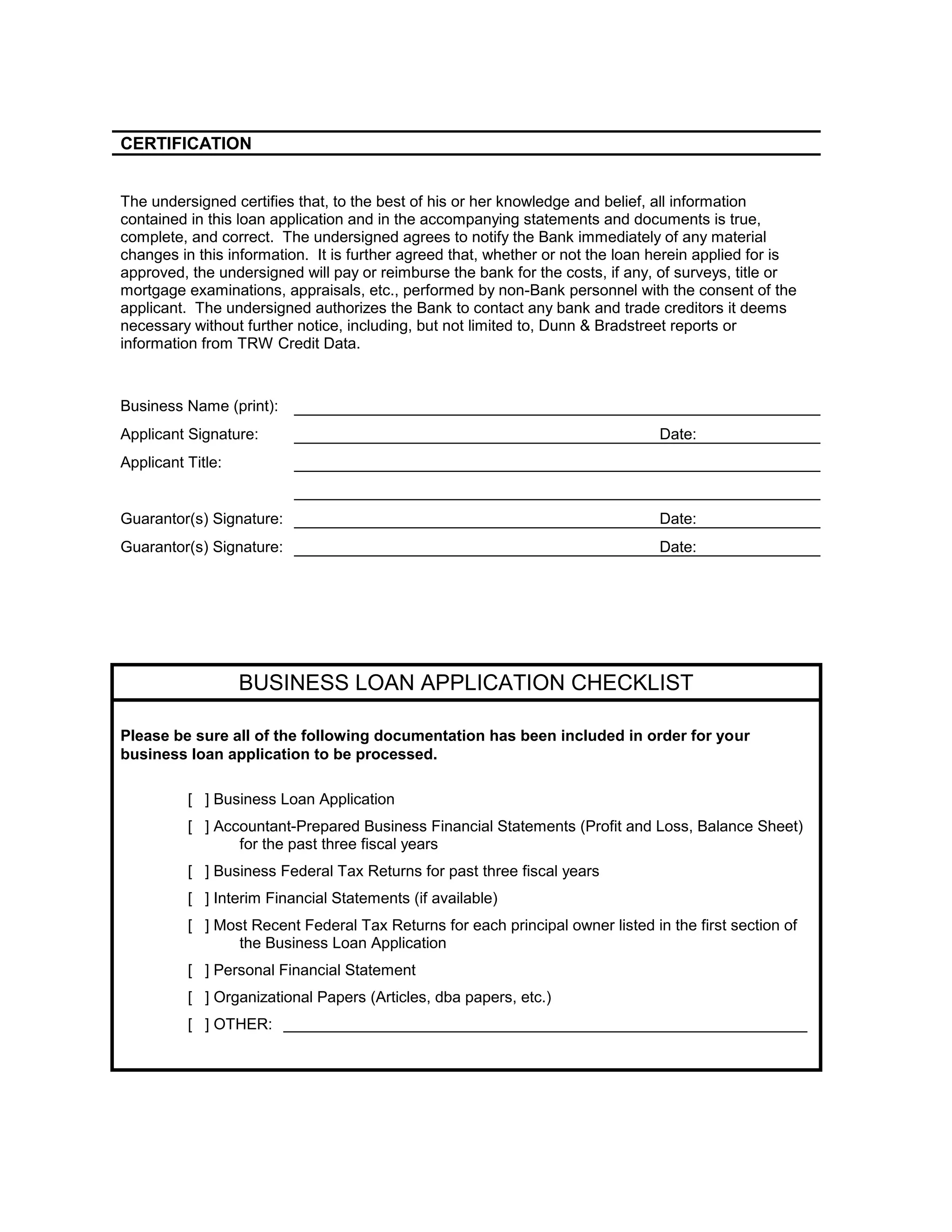 Loan application | PDF