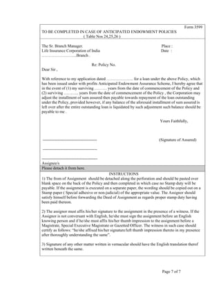 Loan application form | PDF