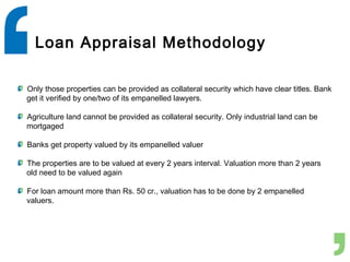 Loan Appraisal Methodology | PPT