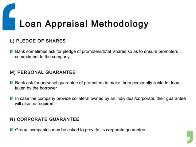 Loan Appraisal Methodology | PPT Loan Appraisal Methodology | PPT