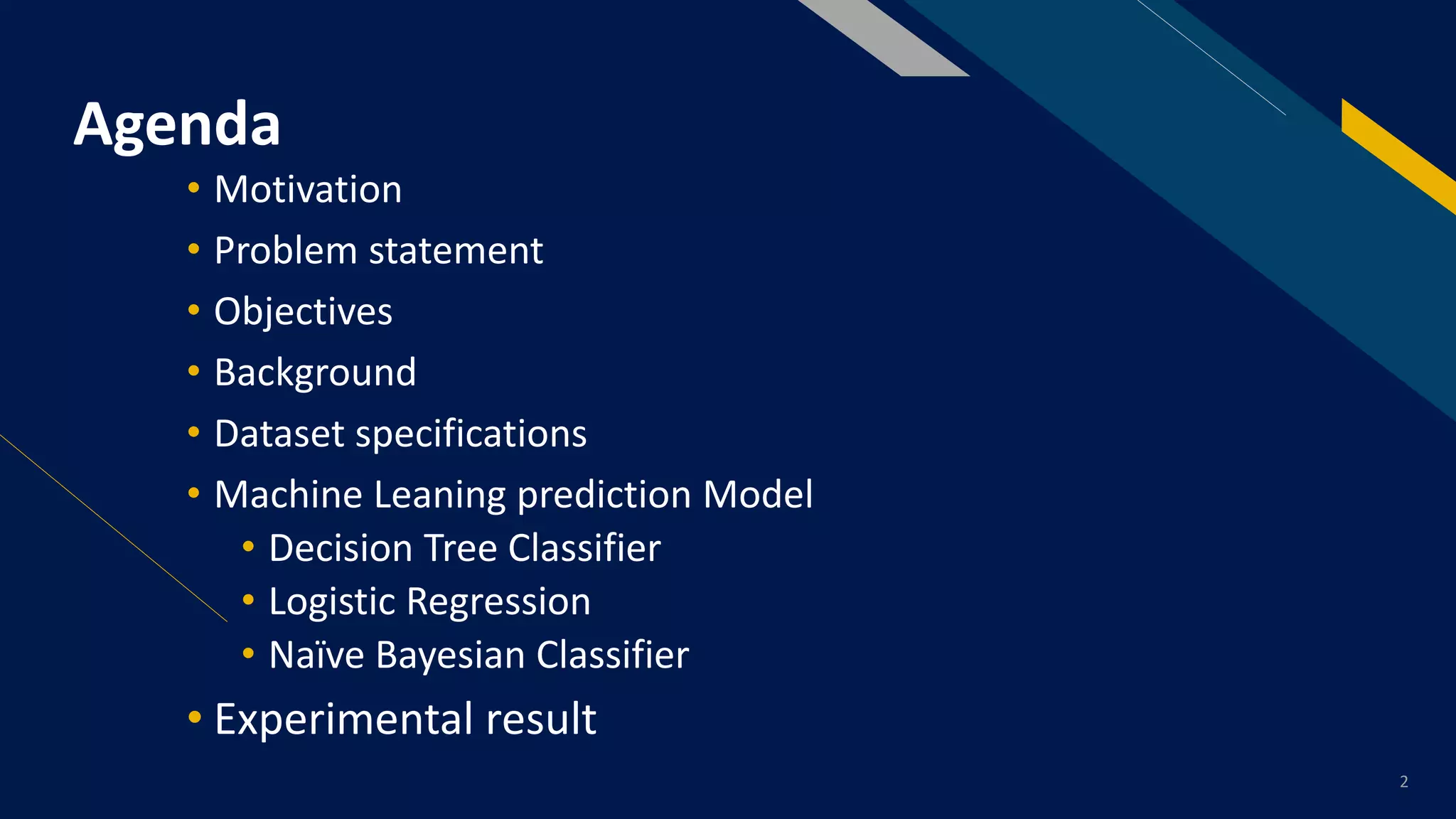 Loan approval prediction based on machine learning approach | PDF