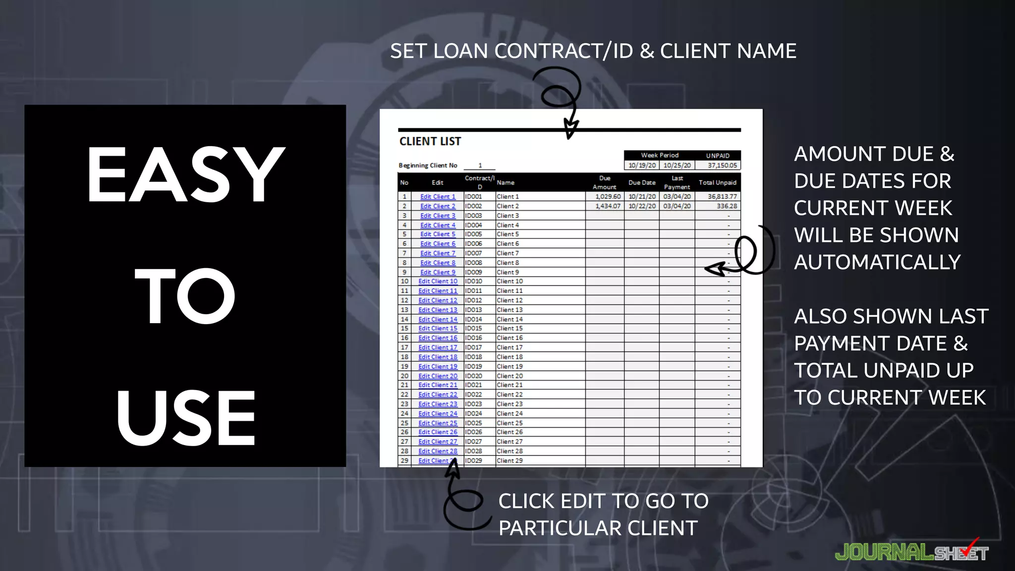 Clients Loan Book Calculator and Tracker | PDF