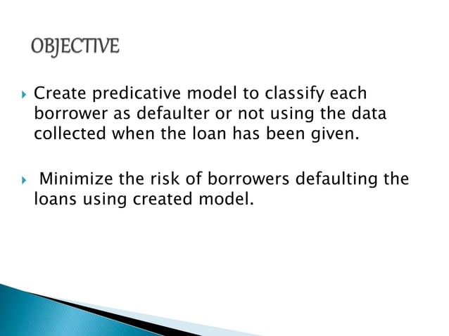 Loan default prediction with machine language | PPTX | Computing | Technology & Computing