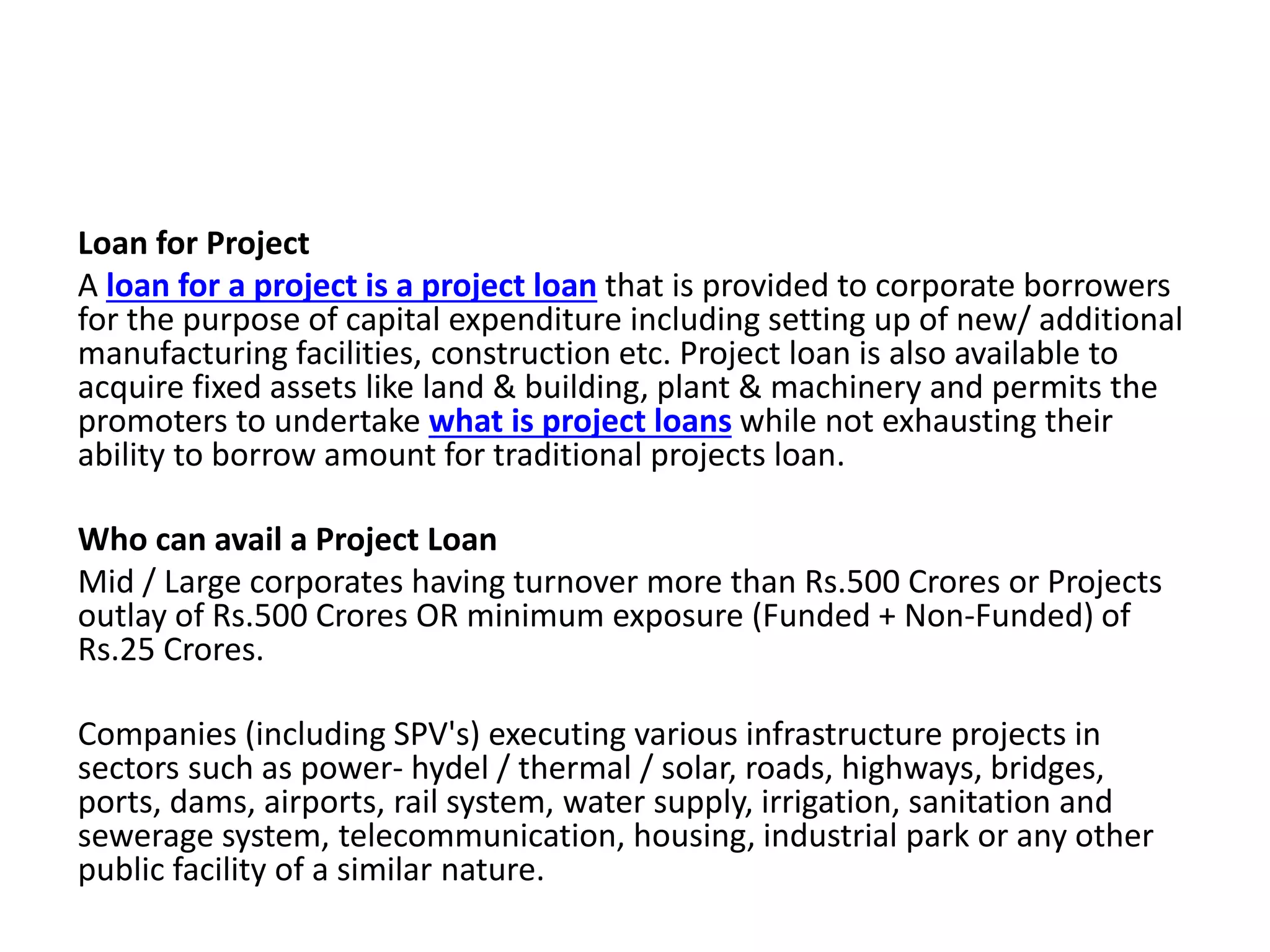 Loan for Project | PPTX