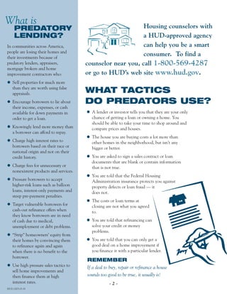 Loan Fraud FAQs from HUD | PDF