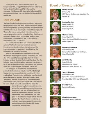 2013 Loan Fund Annual Report | PDF