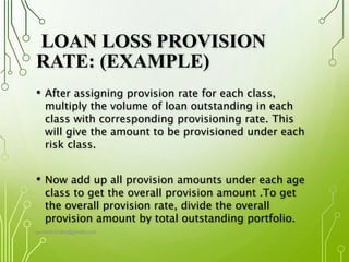 Loan loss provisioning | PPTX