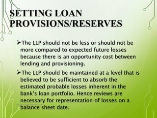 Loan loss provisioning | PPTX