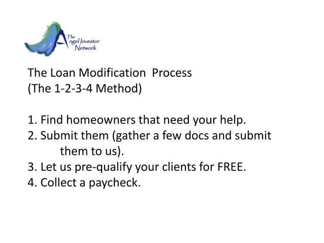 Loan modification referral program | PPT