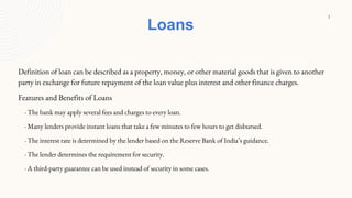 LOAN Ppt on loan and how to take loans. | PPTX