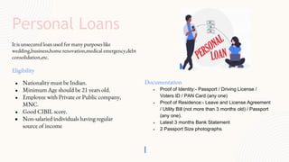 LOAN Ppt on loan and how to take loans. | PPTX