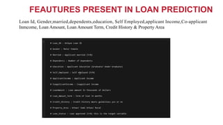 LOAN APPROVAL PRDICTION SYSTEM USING MACHINE LEARNING. | PDF