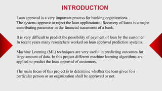 LOAN APPROVAL PRDICTION SYSTEM USING MACHINE LEARNING. | PDF