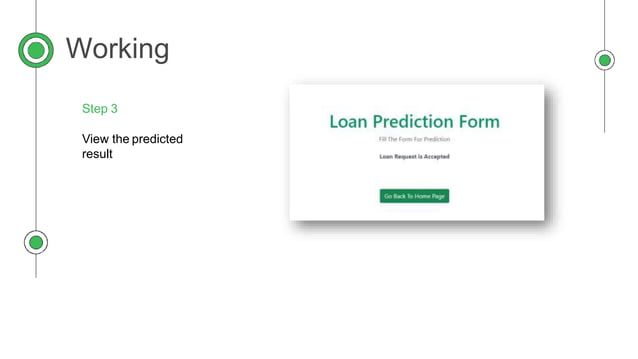 Loan Prediction System Using Machine Learningpptx Computer Software And Applications Computing