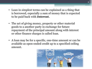 Loans and types | PPTX