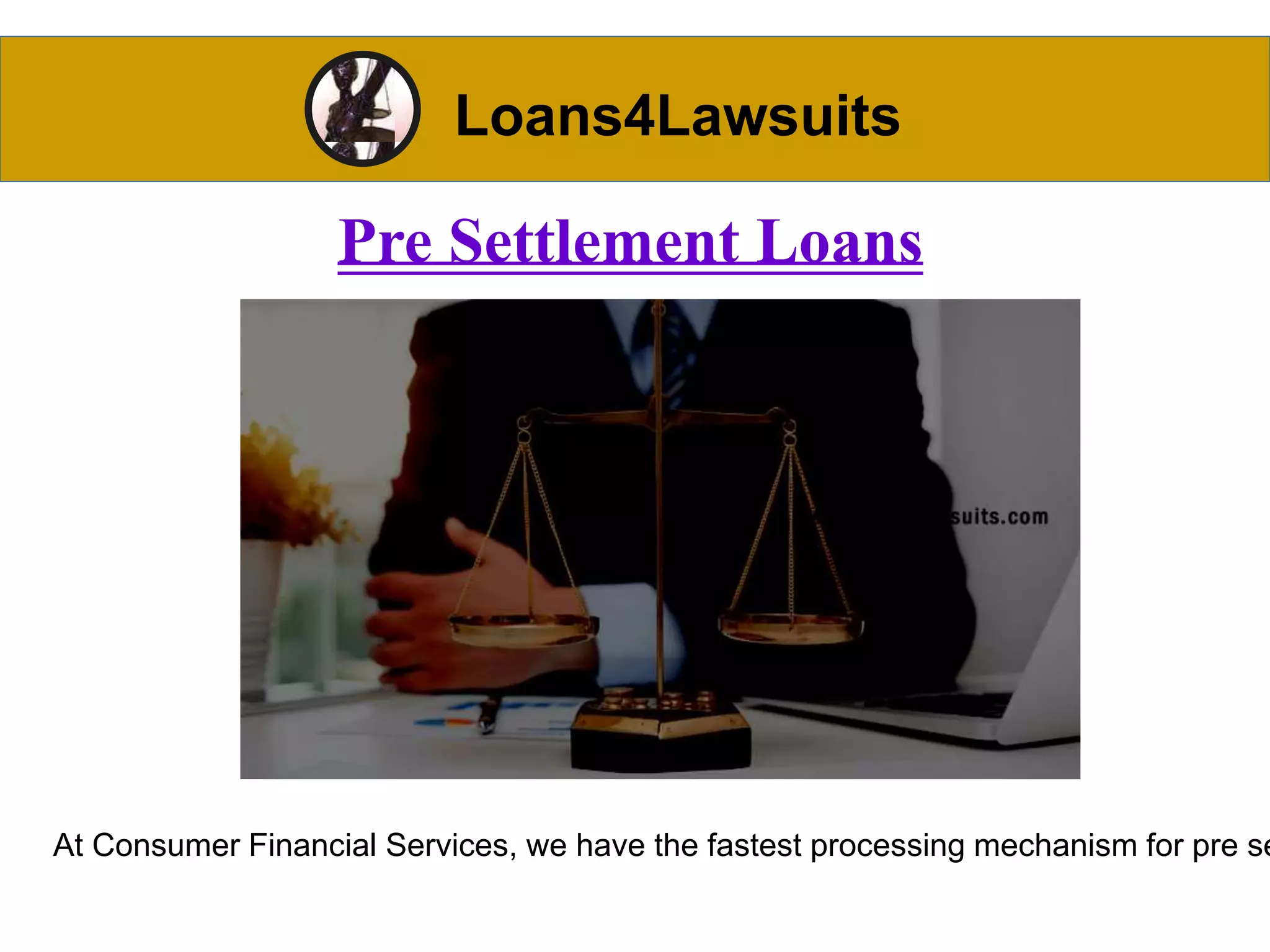 Pre Settlement Loans | PPT