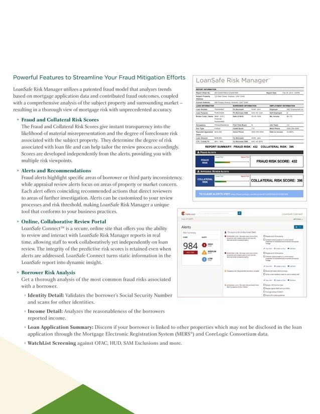 LoanSafe Risk Manager | PDF | Home Financing | Personal Debt