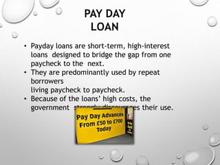 Loans and it's types | PPTX