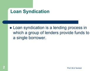 Loan syndication | PPSX