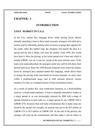 Loan syndication | PDF