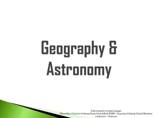 You Already Speak Arabic! : Arabic Loanwords in European Languages | PPT