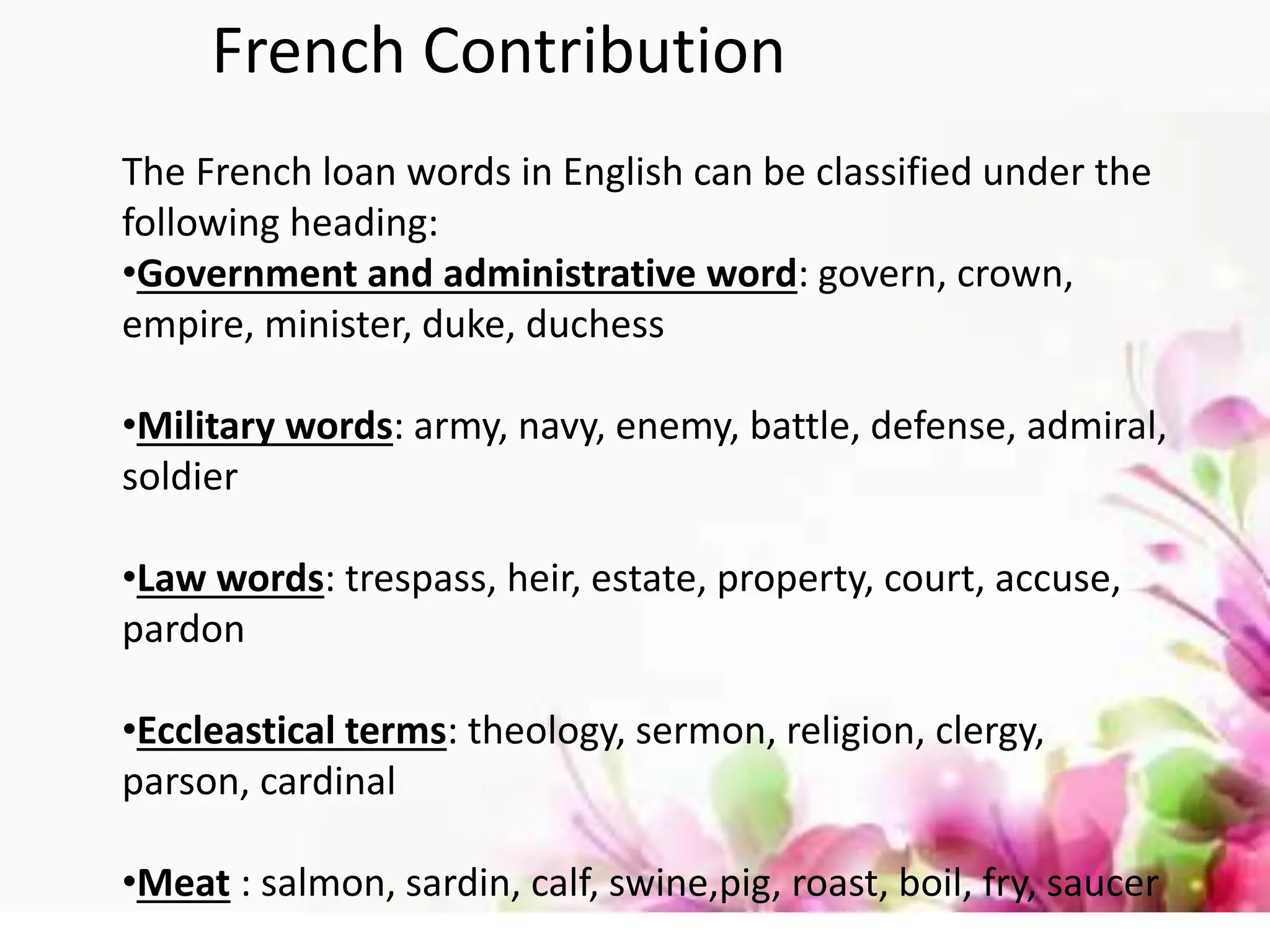 Loan Words in English | PPTX