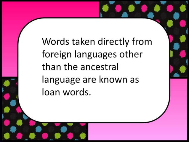 Loan Words in English | PPTX